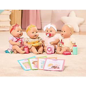 Baby Sweetheart by Battat Bath Time 12-inch Soft-Body Newborn Baby Doll with Easy-to-Read Story Book and Baby Doll Accessories