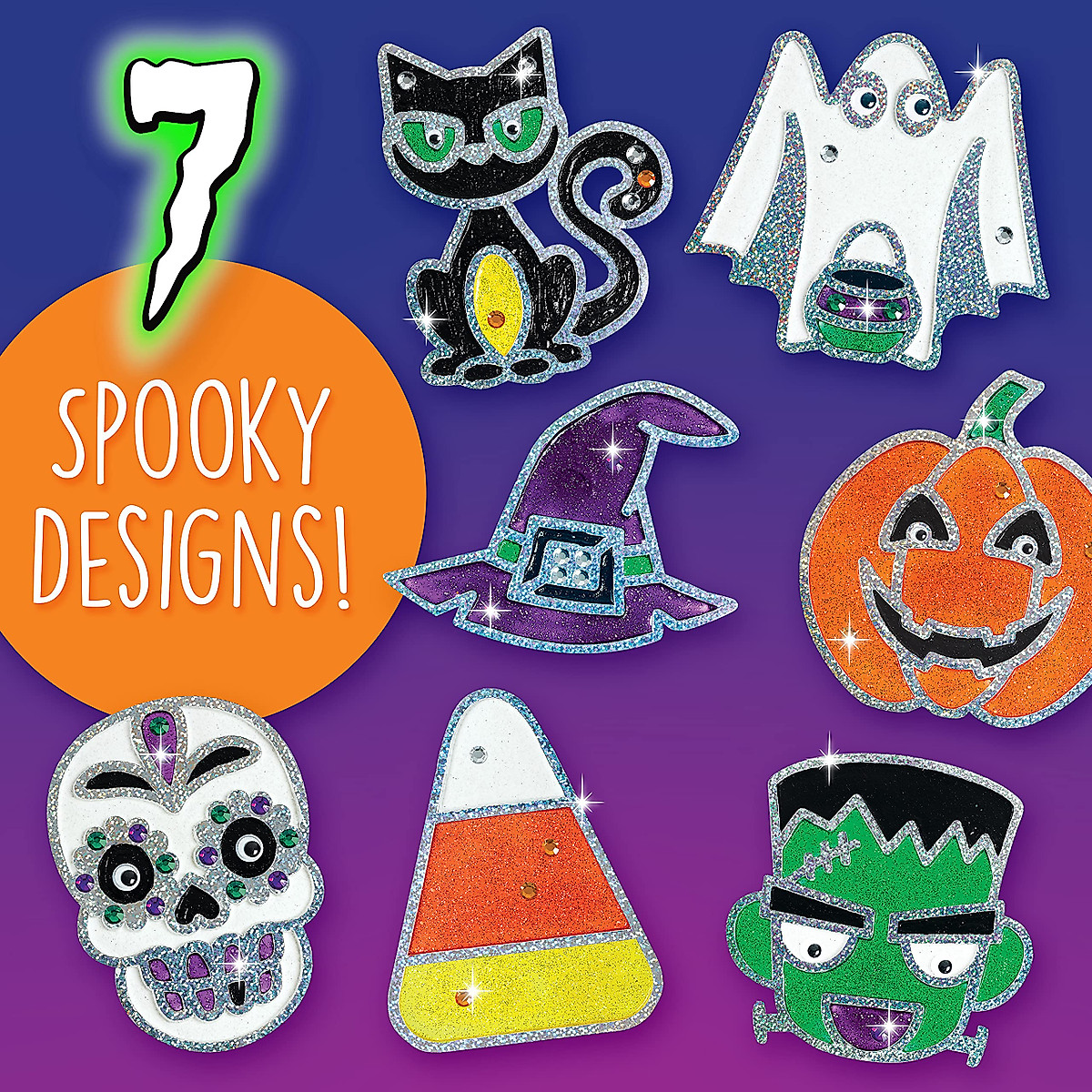 Creativity for Kids Halloween Window Art - Halloween Crafts, Make Your Own Halloween Window Clings