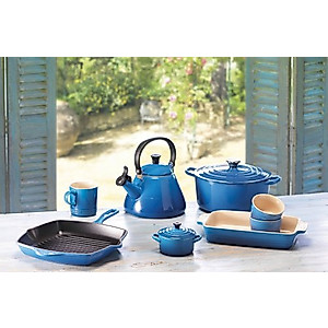 Le Creuset Enameled Cast-Iron 10-1/4-Inch Square Skillet Grill, Marseille