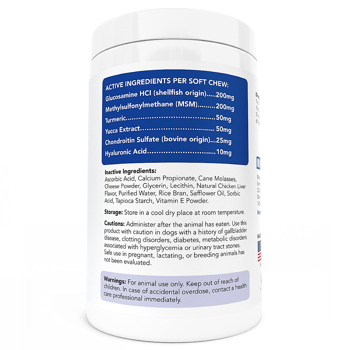 Nootie Glucosamine for Dogs - 250 ct - Hip and Joint Soft Chews Supplement for Dogs - Daily Dog MSM Chondroitin Chews with Turmeric - Joint Care Vitamins for All Breeds and Sizes USA