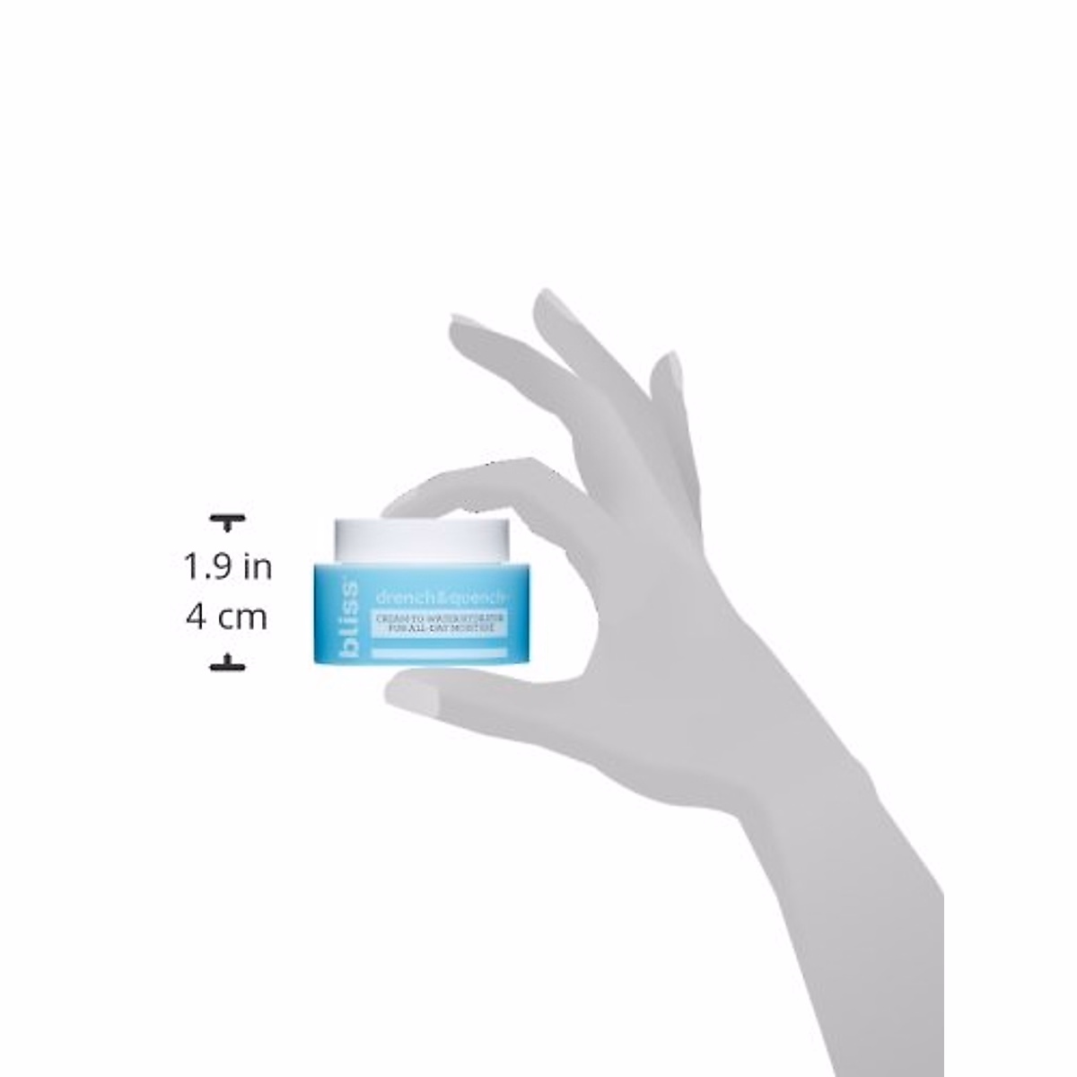 bliss Drench and Quench Cream-To-Water Daily Moisturizer and Hydrating Skin Cream for Balancing and Brightening, Vegan Formula, 1.7 Ounce