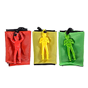 Nutty Toys Parachute Toys for Kids - Tangle Free Outdoor Flying Parachute Men, Best Small Outside Toys 2023 for 3 4 5 6 7 8 9 10 Year Old, Top Easter Basket Stuffers Idea 2023, Unique Boy & Girl Gifts