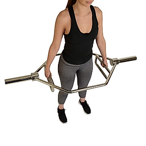 Sunny Health & Fitness Olympic Hex Bar, Weight Training Trap Bar for Deadlifts and Shrugs