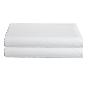 Babydoll Bedding Set of 2 Bassinet Sheets, White, 15" x 30"
