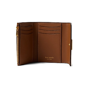 Kate Spade New York Katy Textured Leather Bifold Flap Wallet Allspice Cake One Size