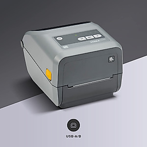 ZEBRA ZD421 Thermal Transfer Cartridge Desktop Printer 300 dpi Print Width 4-inch USB ZD4A043-C01M00EZ