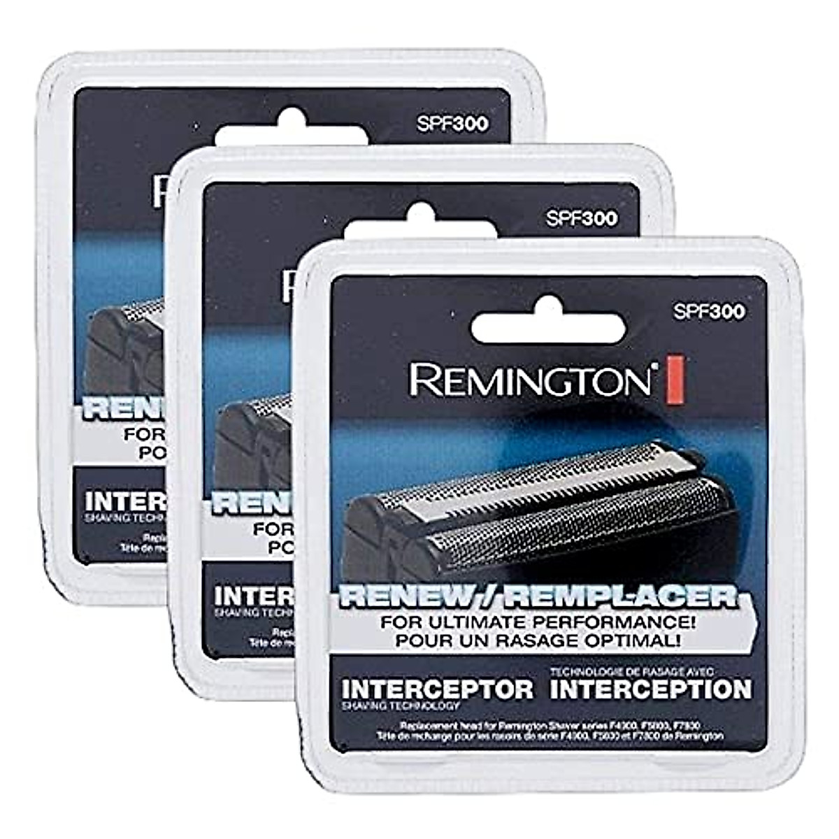 Remington SPF-300 (3 Pack) Replacement Foil & Cutter for F4900, F5800, F7800 - (3 Pack)