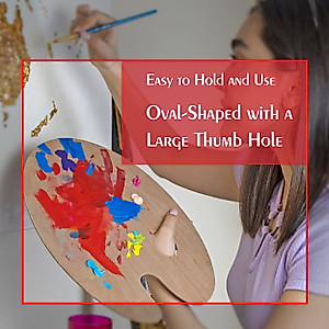 Mr. Pen- Wooden Paint Palette, 2 Pack, Artist Palette, Painting Palette, Oil Paint Palette, Wood Paint Palette, Art Pallet for Painting, Palettes, Wood Paint Pallet, Pallets for Painting, Wood Palette