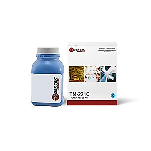 Laser Tek Services Compatible Toner Refill Kit Replacement for Brother TN221 Works with Brother HL-3140CW 3170CDW, MFC-9130CW Printers (Black, Cyan, Magenta, Yellow, 4 Pack)