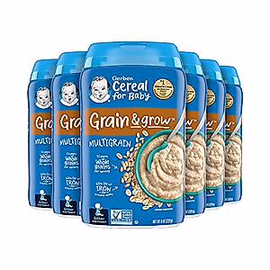 Gerber Baby Cereal 2nd Foods, Grain & Grow, Multigrain, 8 Ounces (Pack of 6)