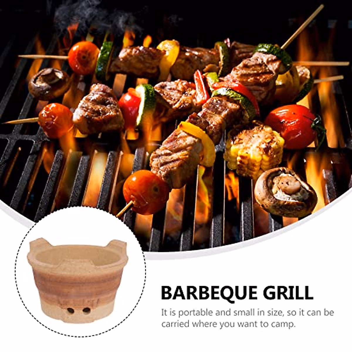 Yardwe Charcoal Konro Grill Old- Fashioned Clay Stove Crude Pottery ...