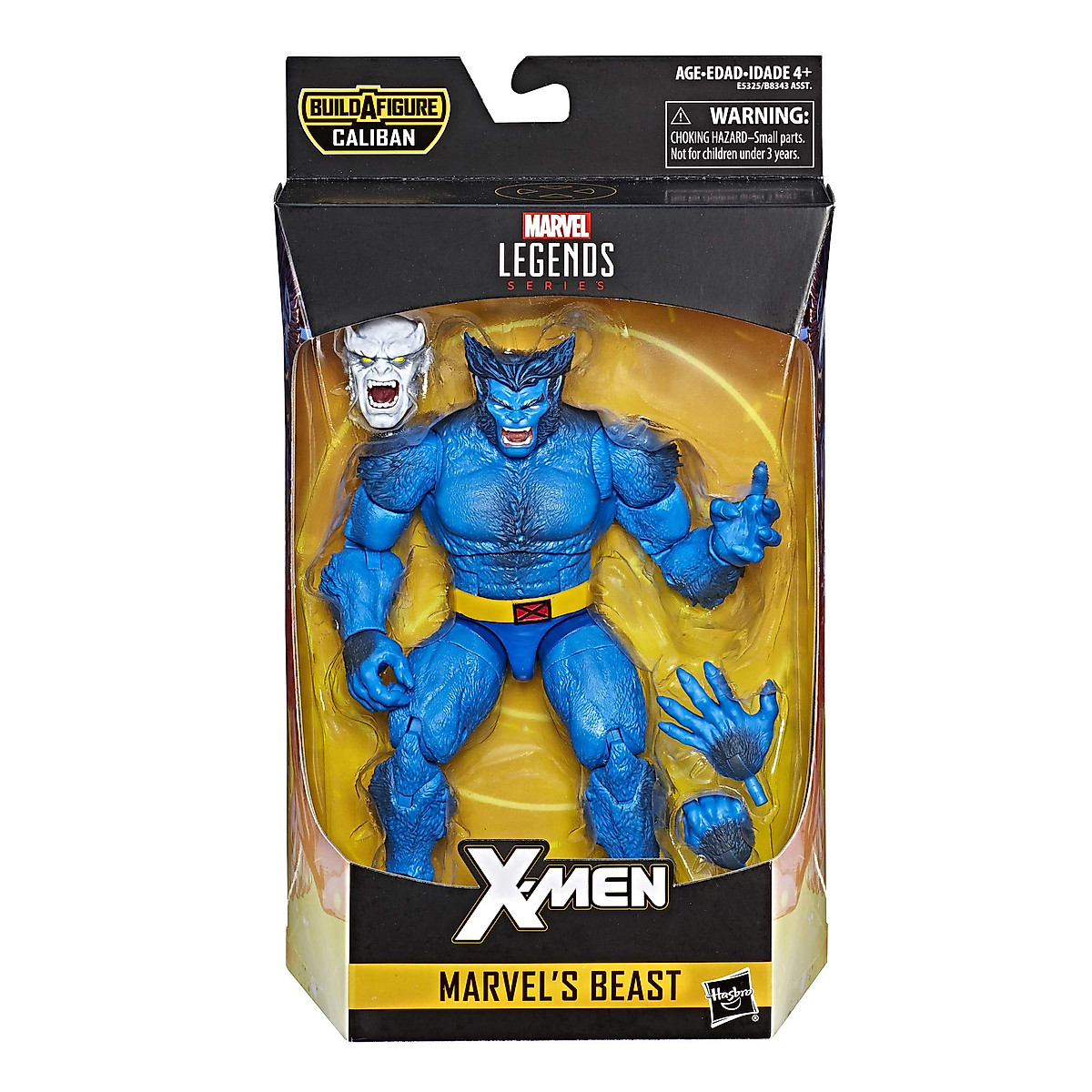 Marvel Hasbro Legends Series 6" Collectible Action Figure Beast Toy (X-Men Collection) – with Caliban Build-A-Figure Part