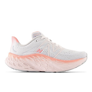 New Balance Women's WMORV4 Running Shoe, QUARTZ GREY/WASHED PINK/GRAPEFRUIT, 7