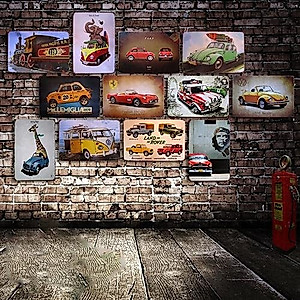 Metal Plate Tin Sign Fishing Cast Away Australian Shepherd Tin Retro Look Decoration Art Sign for Home Swimming Pool River Beach Farmhouse Garden Outdoor Funny Wall Decor 8X12 Inch