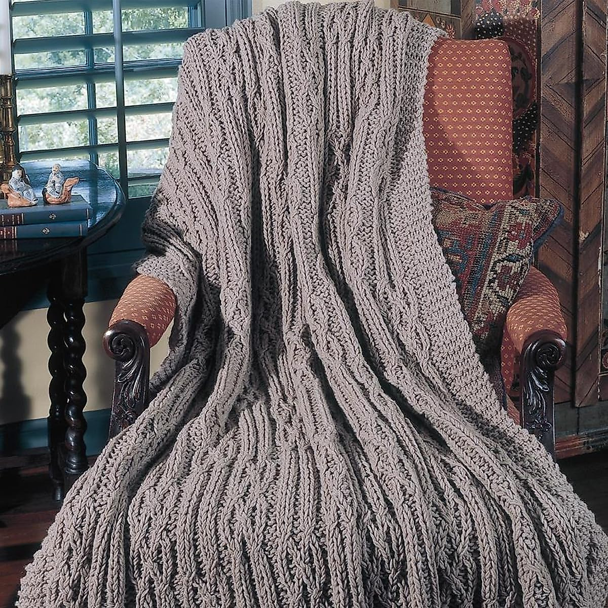 Big Book of Quick Knit Afghans-24 Quick & Easy Solid-Color Wraps