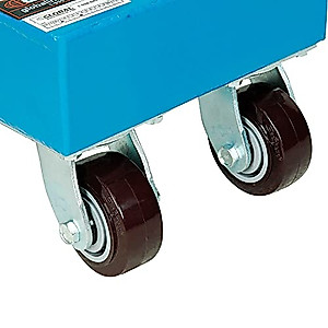 GLOBAL INDUSTRIAL Portable Drum Lifter & Palletizer, Steel, Blue, 800 Lb. Capacity
