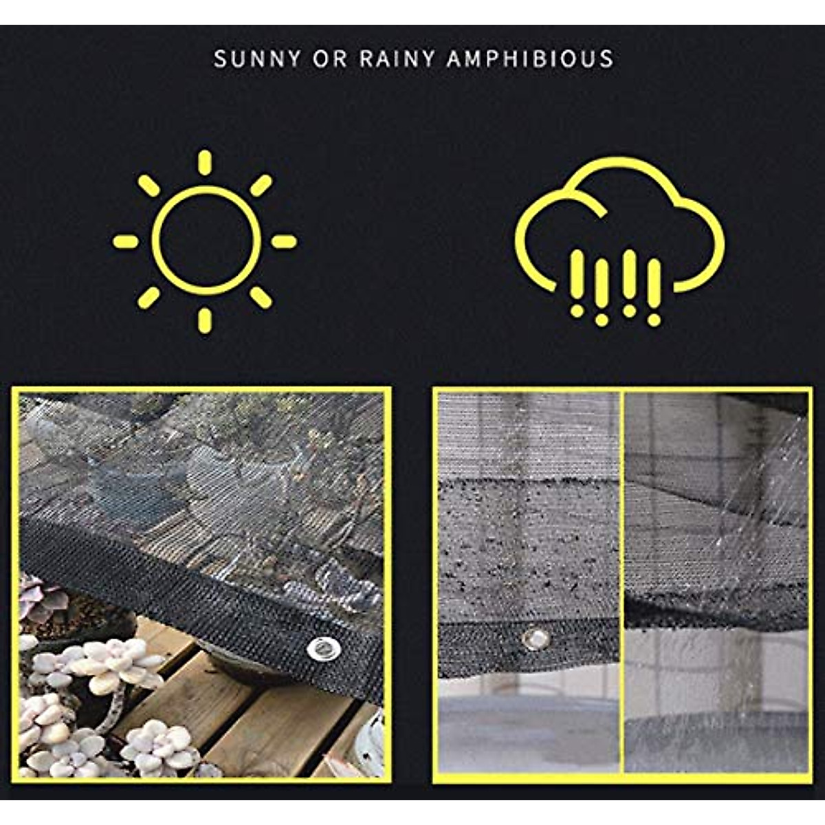 Joryn Shade Cloth Mesh Tarp 10x10ft Shade Net