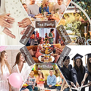 Supernal 3 Tier Plastic Cupcake Stand, 3 Pack White Cupcake Holder, Plastic Cake Stands,Cupcake Tower Display, Dessert Cupcake Pastry Candy Display for Wedding, Event, Baby Shower, Birthday Party