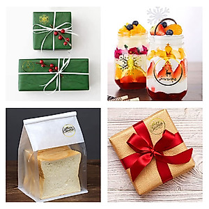 Gold Merry Christmas Stickers Roll Clear Round Christmas Stickers Labels 500 PCS Envelope Seal Stickers 1.5 Inches