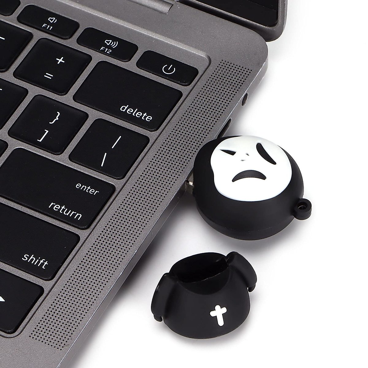 USB Flash Drive USB2.0 Memory Stick, Faceless Ghost Cartoon U Disk Drive Storage High Speed Thumb Drive, Data Transmission Portable for Computer/Laptop (64GB)