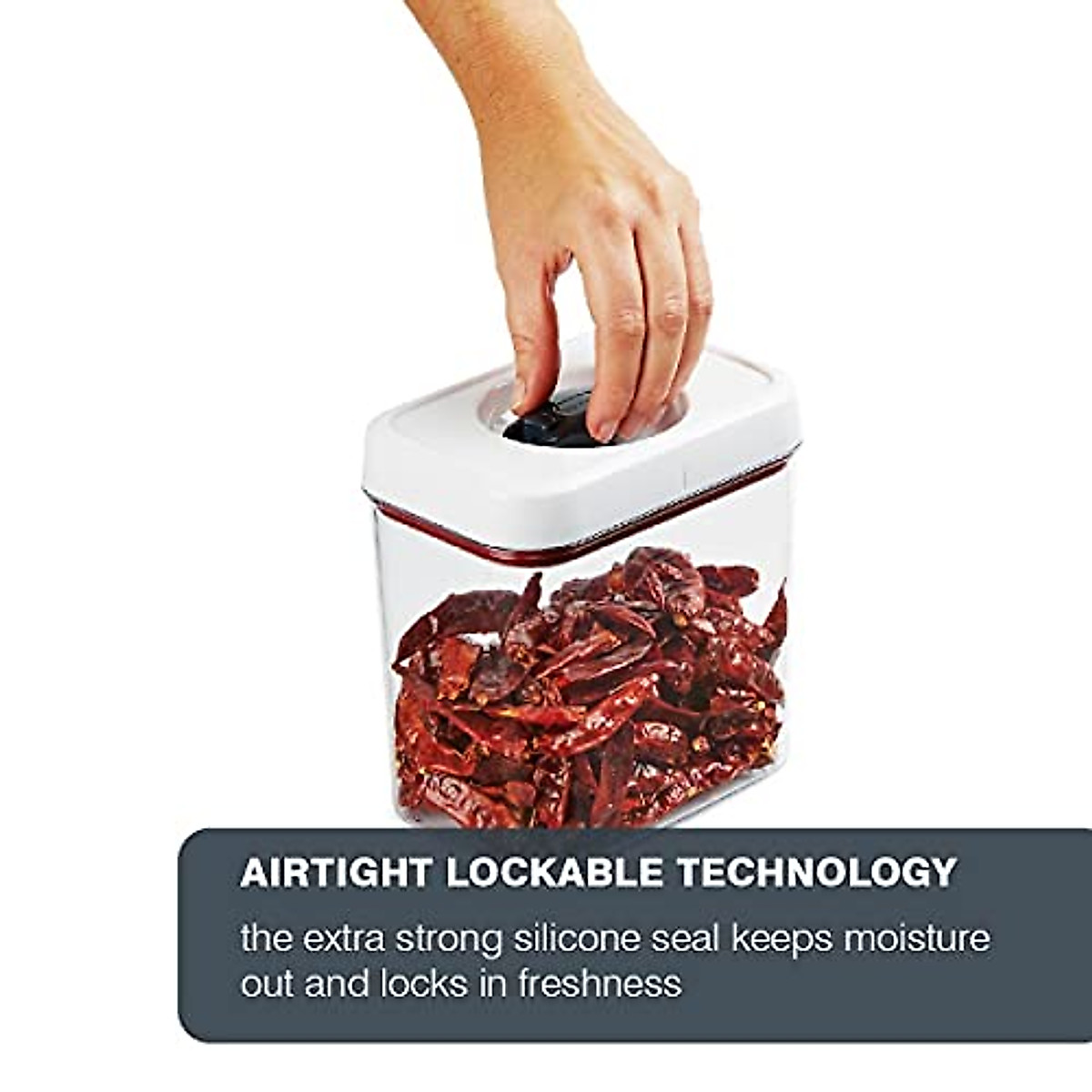 Zyliss Twist & Seal 3.6L Container, 4 litre, Clear/White