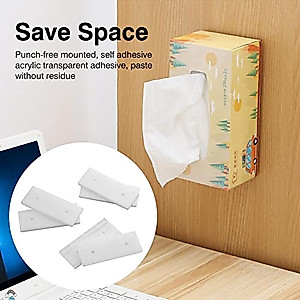 XIAOL Power Strip Holder, 5 Pack Self Adhesive Power Strip Mount, Surge Protector Mount Punch Free Cable Management System for WiFi Router Tissue Box