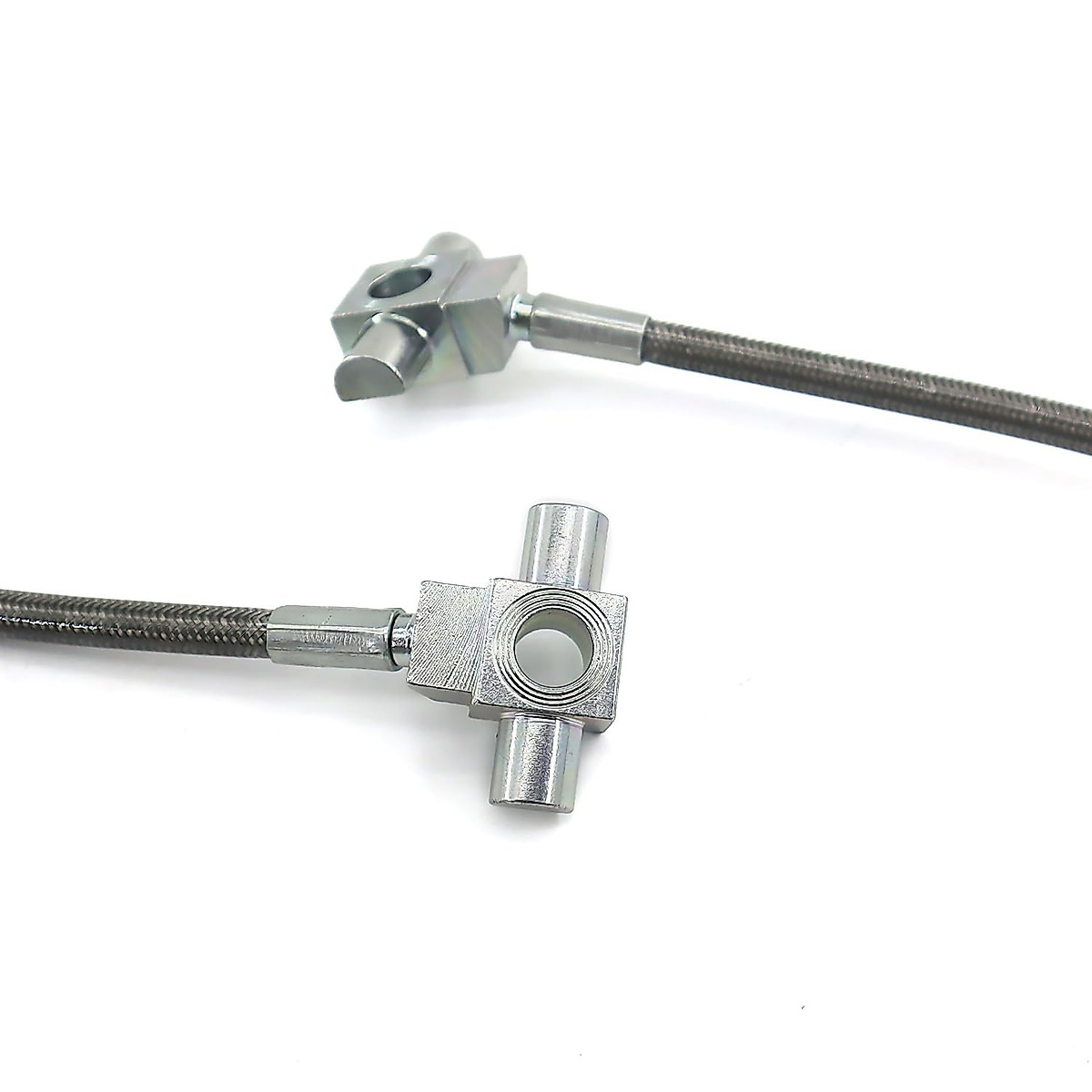 Front Stainless Brake Lines Compatible With 1971-1987 Chevy GMC C/K 10 15 20 K5 Blazer 4-6" Lift