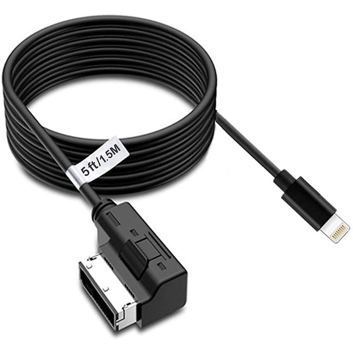 Car Audio Charging Adapter Cord Compatible with Apple iPhone 14 13 12 11 Xs Max XR X 8 7 6 for Audi A3/A4/A5/A6/A8/S4/S6/S8/TT, AMI MMI MDI Aux Interface Dongle for VW Tiguan CC Magotan