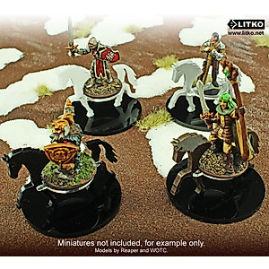 LITKO Horse Character Mount | Role Playing Games | Compatible with DND Pathfinder | (50mm Circular Base, Brown)