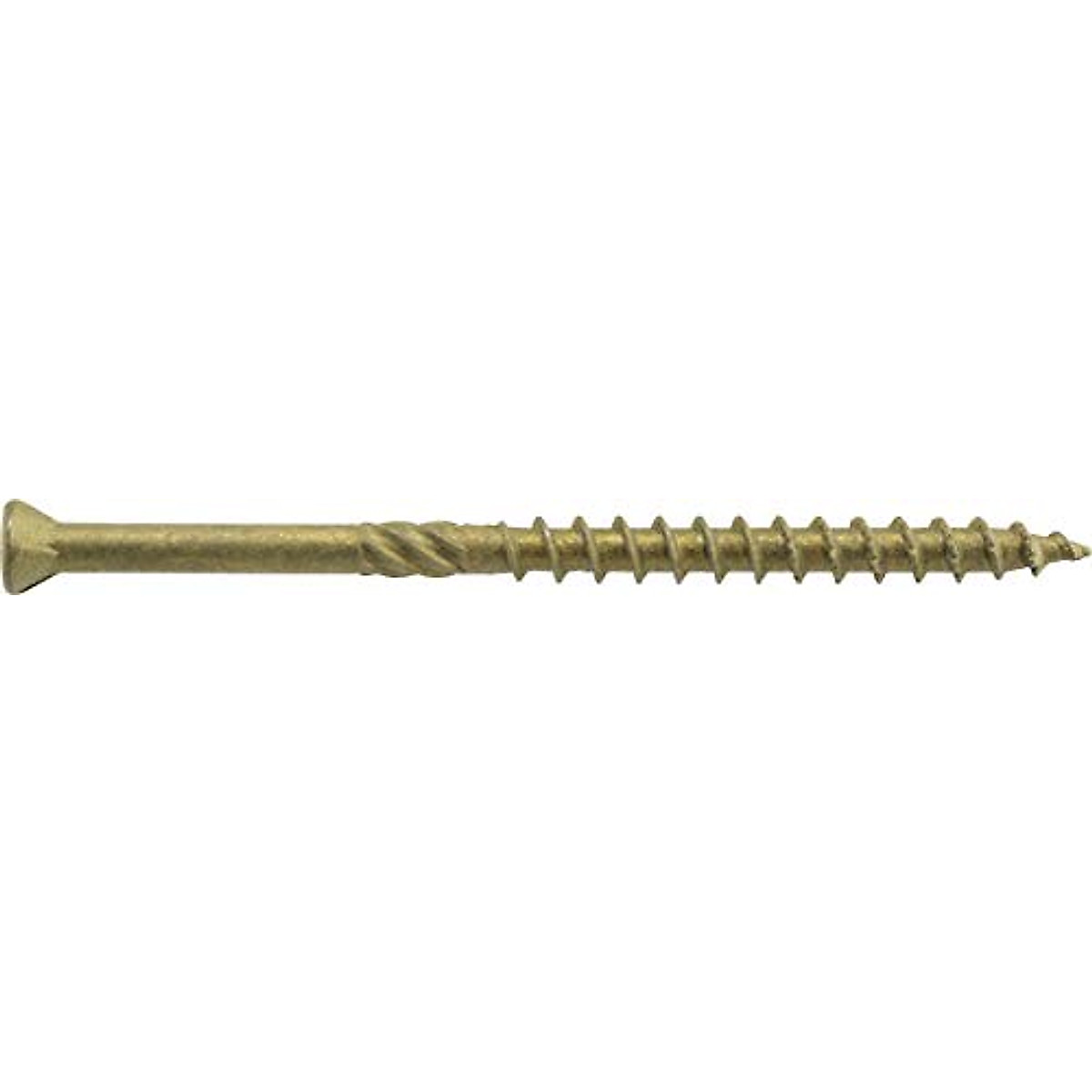 Power Pro 967886 Trim Screws, #8 x 2-1/2", All Purpose Wood, Deck, Composite, and Exterior Trim Screws, Rust Resistant, Bronze, 2500pcs Box