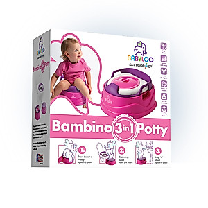 Babyloo 3 In 1 Bambino Booster Potty Training System with Free Standing Potty, Step Stool, and Toilet Mount for 1 to 6 Year Olds, Blue and Green