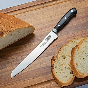 Viking Culinary Professional Cutlery Bread Knife, 8 Inch, Black