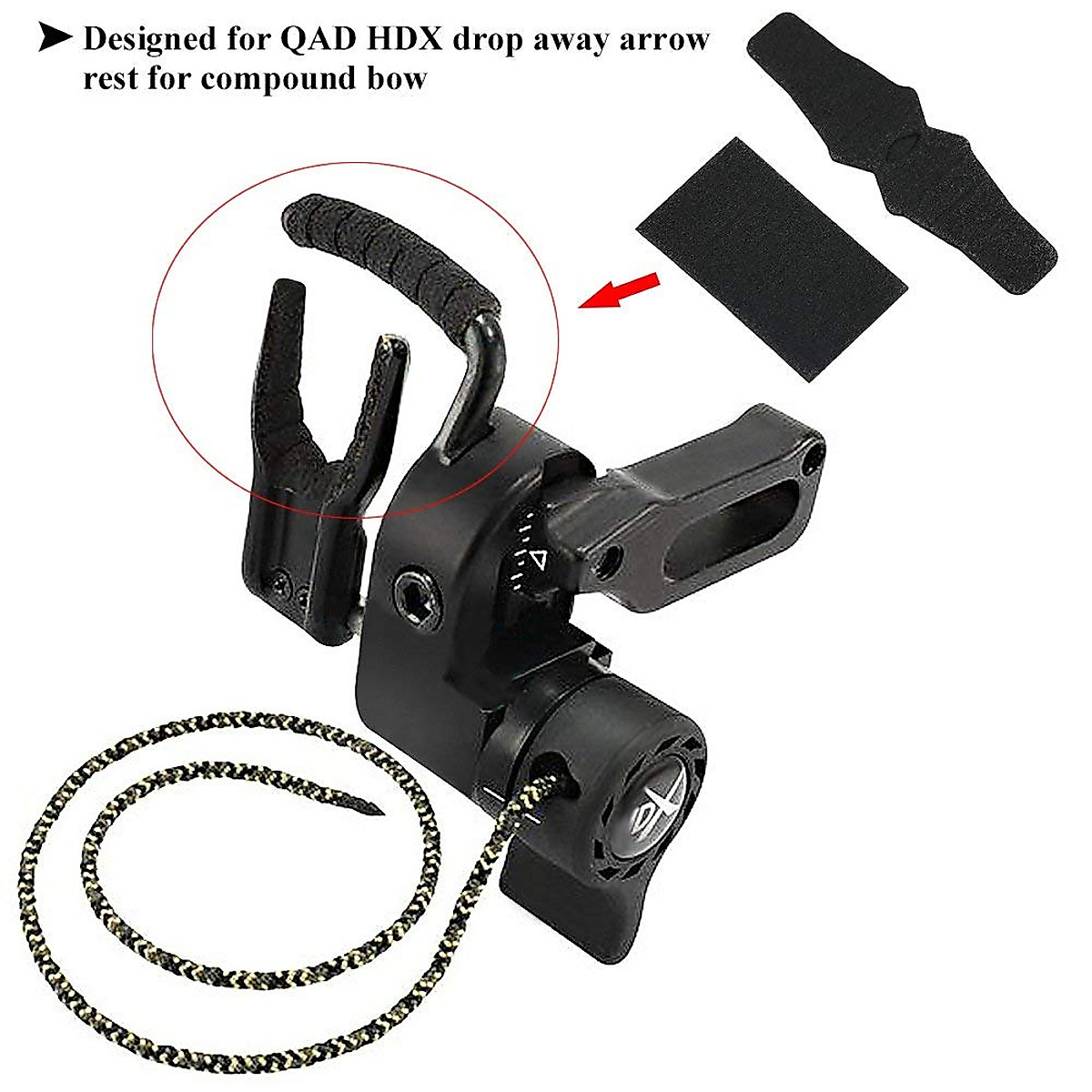 Drop Away Arrow Rest,Arrow Rest Anti Slip Sticker Set,2 Set/4Pcs Archery Rest Compound Bow Shooting Hunting Accessory for QAD HDX Drop Away Compound Bow Rest Arrow Rest Felt qad integrate felt arrow
