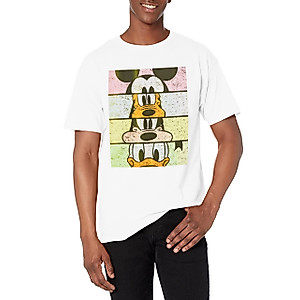 Disney Men's Characters Crew Crop T-Shirt, White, X-Large