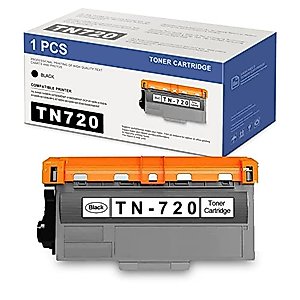 VASERINK TN720 TN-720 Toner Cartridge Compatible Replacement for Brother HL-5440D, DCP-8110DN , MFC-8710DW 8950DW/DWT Printer Ink, TN7201pk