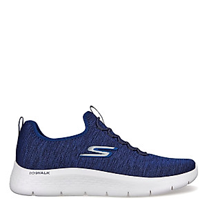 Skechers Men's Gowalk Flex-Athletic Slip-On Casual Walking Shoes with Air Cooled Foam Sneakers, Navy/Blue 2, 10.5