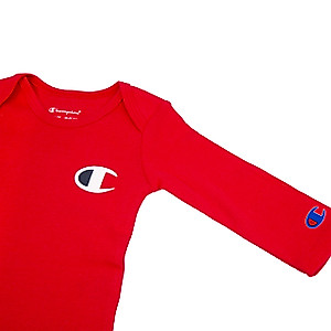 Champion baby girls Champion Unisex 3pk 5pk Short Sleeve Or Long Sleeve Infant Body Suit in Multiple Colors, Si and Toddler T Shirt Set, Blue, 0-6 US