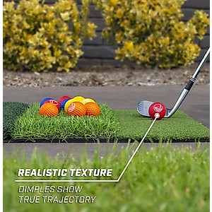 GoSports Foam Golf Practice Balls Realistic Feel and Limited Flight Use Indoors or Outdoors, 16 Count (Pack of 1)