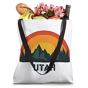 Utah Vintage Sunset 80s Retro Summer Beehive State USA Tote Bag