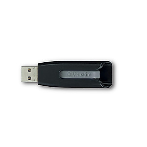 Verbatim 8GB USB 3.0 Store 'n' Go V3 Flash Drive - Cap-Less & PC / Mac Compatible - Gray