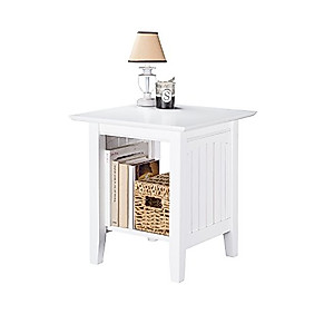 AFI Nantucket Chair Side, End Table (20" x 20"), White