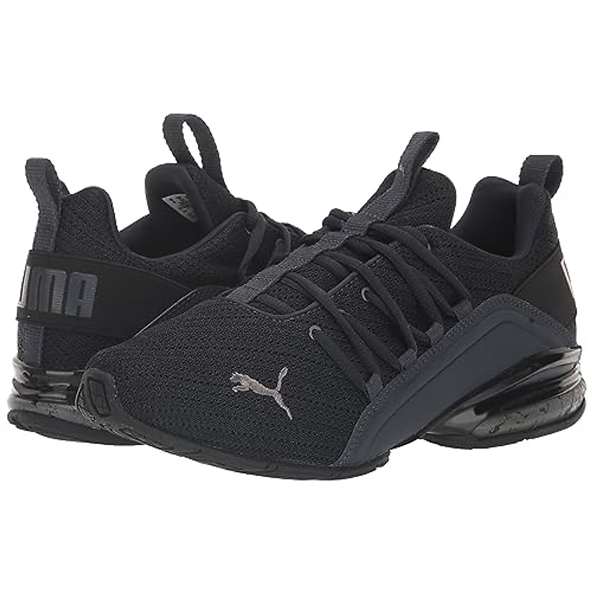 PUMA Men's AXELION VELOCITY MARBLE Cross Training Sneaker, Parisian Night-Cool Dark Gray, 13