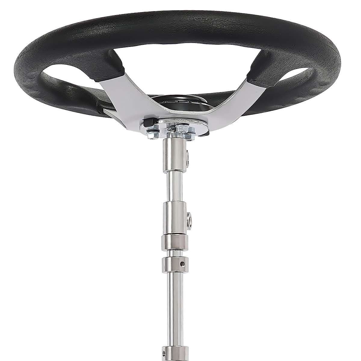 DNYSYSJ Steering Wheel Assembly 640mm Front Steering Gear Rack Joint Tie Rod & Wheel Assembly Tie Rod Ball Rack Joint Strut Knuckle Spindle Kit for 168cc Go Kart UTV ATV USA STOCK