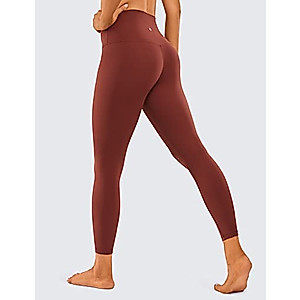 CRZ YOGA High Waisted Buttery Soft Lounge Legging 25 inches Jujube Brown Small