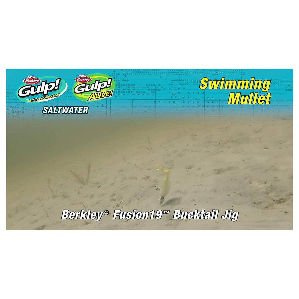 Berkley Gulp! Alive! Swimming Mullet Soft Fishing Bait, Nuclear Chicken, 3in - Pint 4x7