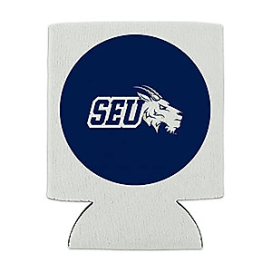 St. Edward's University Primary Logo Can Cooler - Drink Sleeve Hugger Collapsible Insulator - Beverage Insulated Holder
