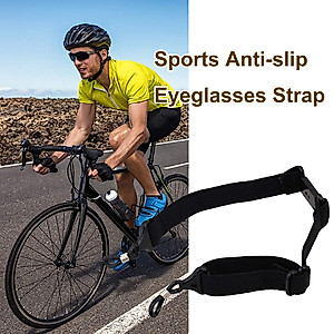 RDEXP Adjustable Elastic Sport Strap Eyeglasses Glasses Strap Holder with Push Button Buckle Pack of 5