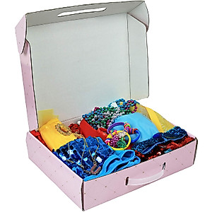 Click N' Play Princess Dress-Up Clothes for Little Girls, 25 Accessories | Toddler Pretend Play, Little Girl Toys/Gifts | Princess Dresses for Girls | Sequin Dress, Party Dress | Birthday Gift Set