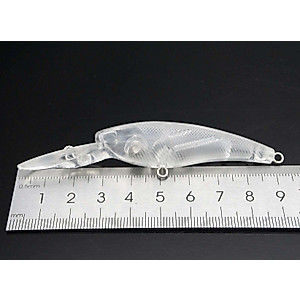 New 10PCS Unpainted Fishing Blanks Crankbait 9.2cm 6.9g topwater Artificial Bait Fishing Lures Blank Minnowbait Hard unpainted Artificial Bait Bodies DIY Fishing Tackle Spoons with Free Eye