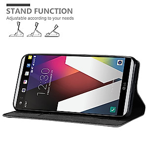 Cadorabo Book Case Compatible with LG V20 in Titanium Grey - with Magnetic Closure, Stand Function and Card Slot - Wallet Etui Cover Pouch PU Leather Flip